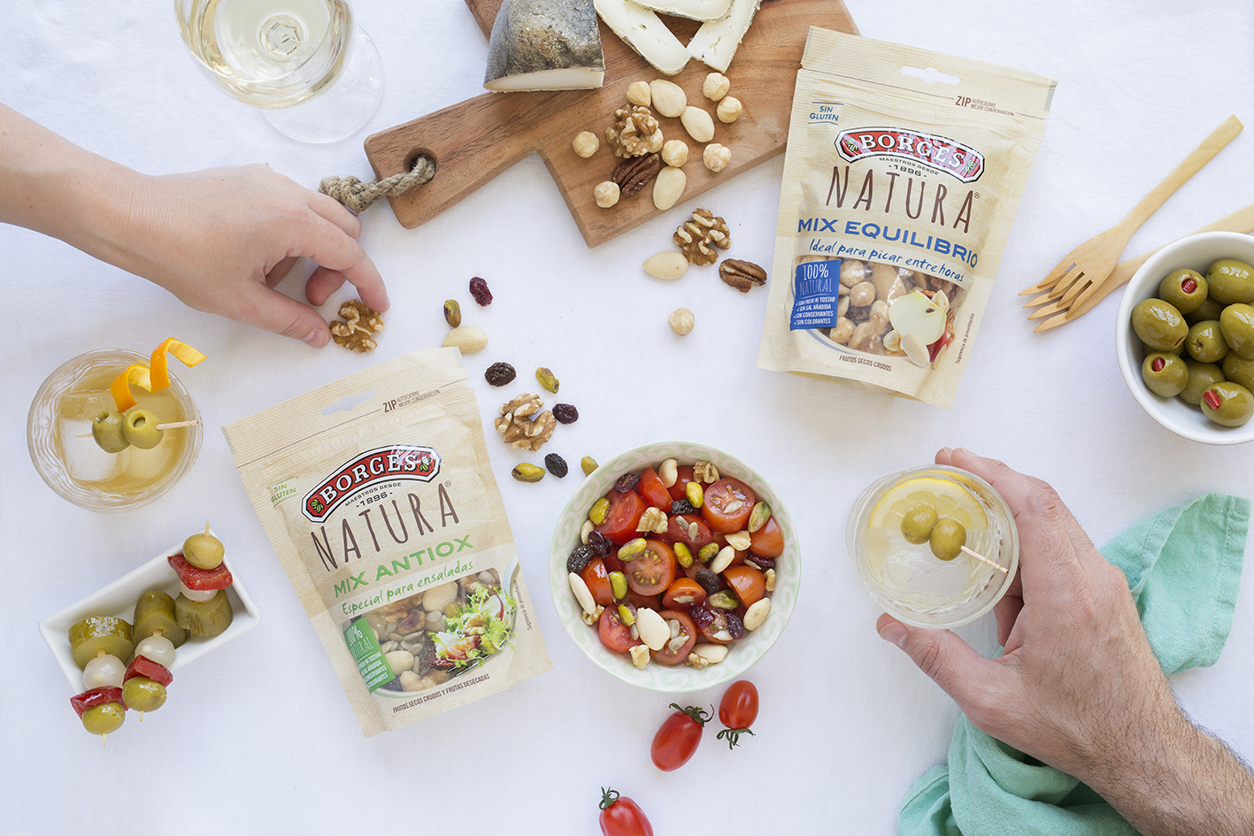 Cocktail de frutos secos Borges Natura - El aperitivo más saludable