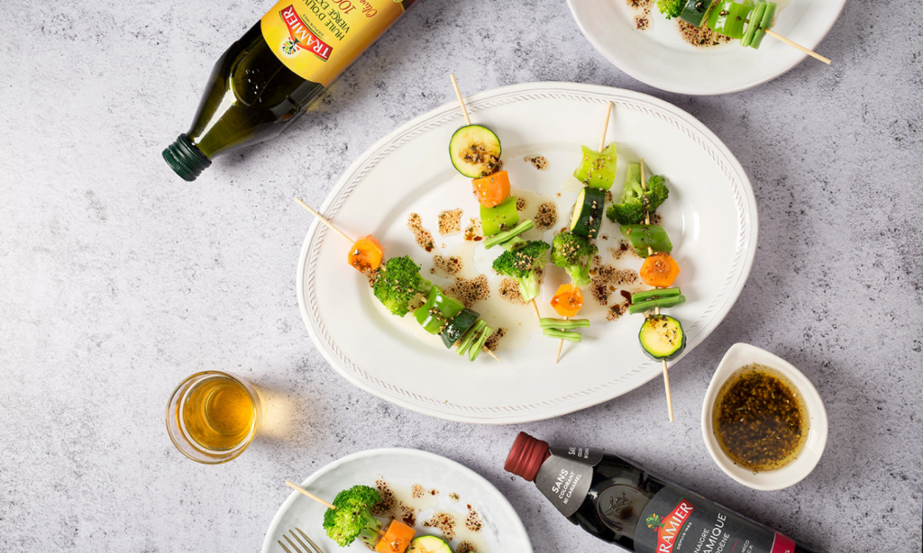 Easy vegan brochettes - Borges