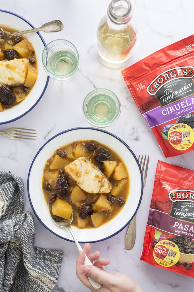 Patatas con bacalao, la receta tradicional - Borges